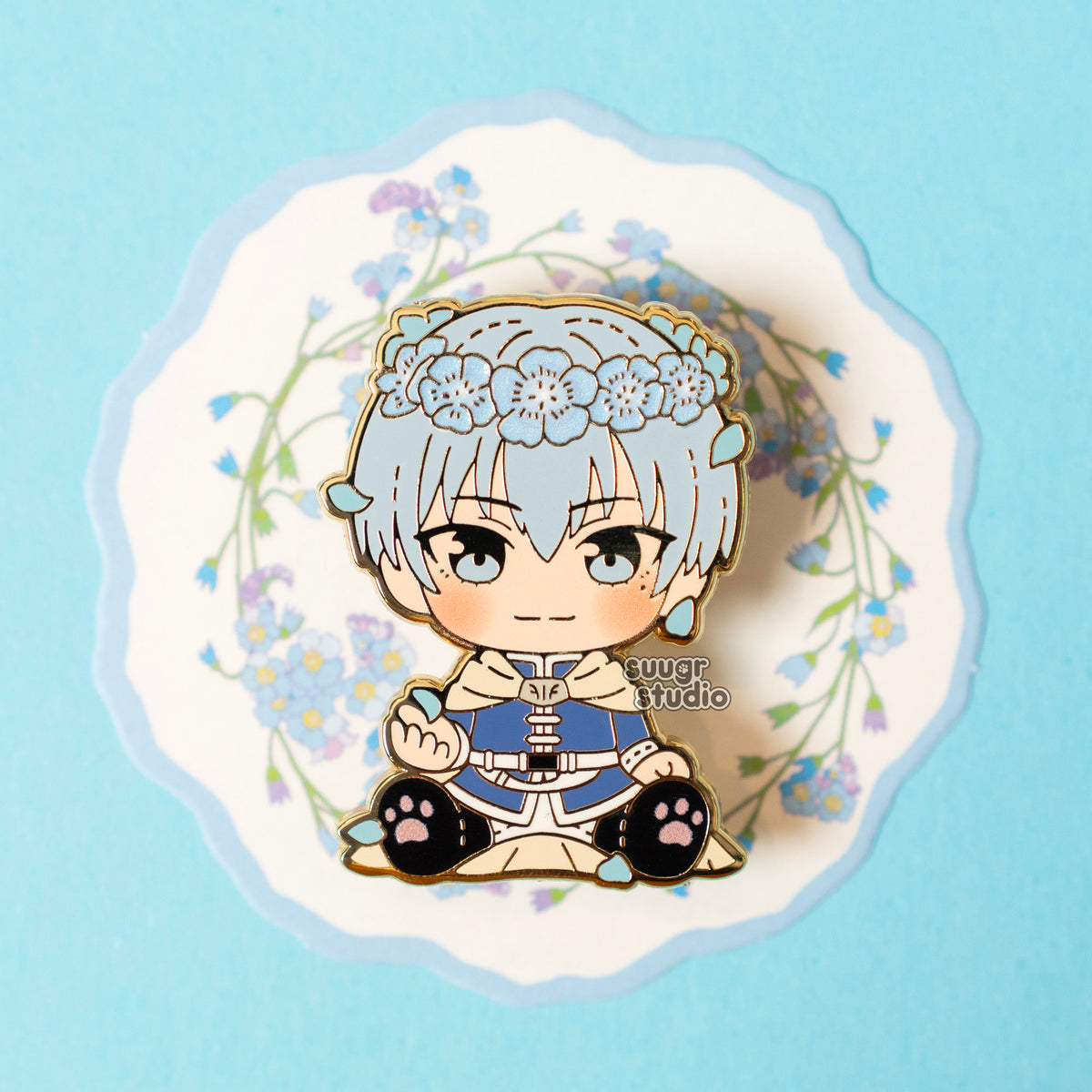 Frieren Himmel Fern Stark Plush Hard Enamel Pin – Suugr Studio