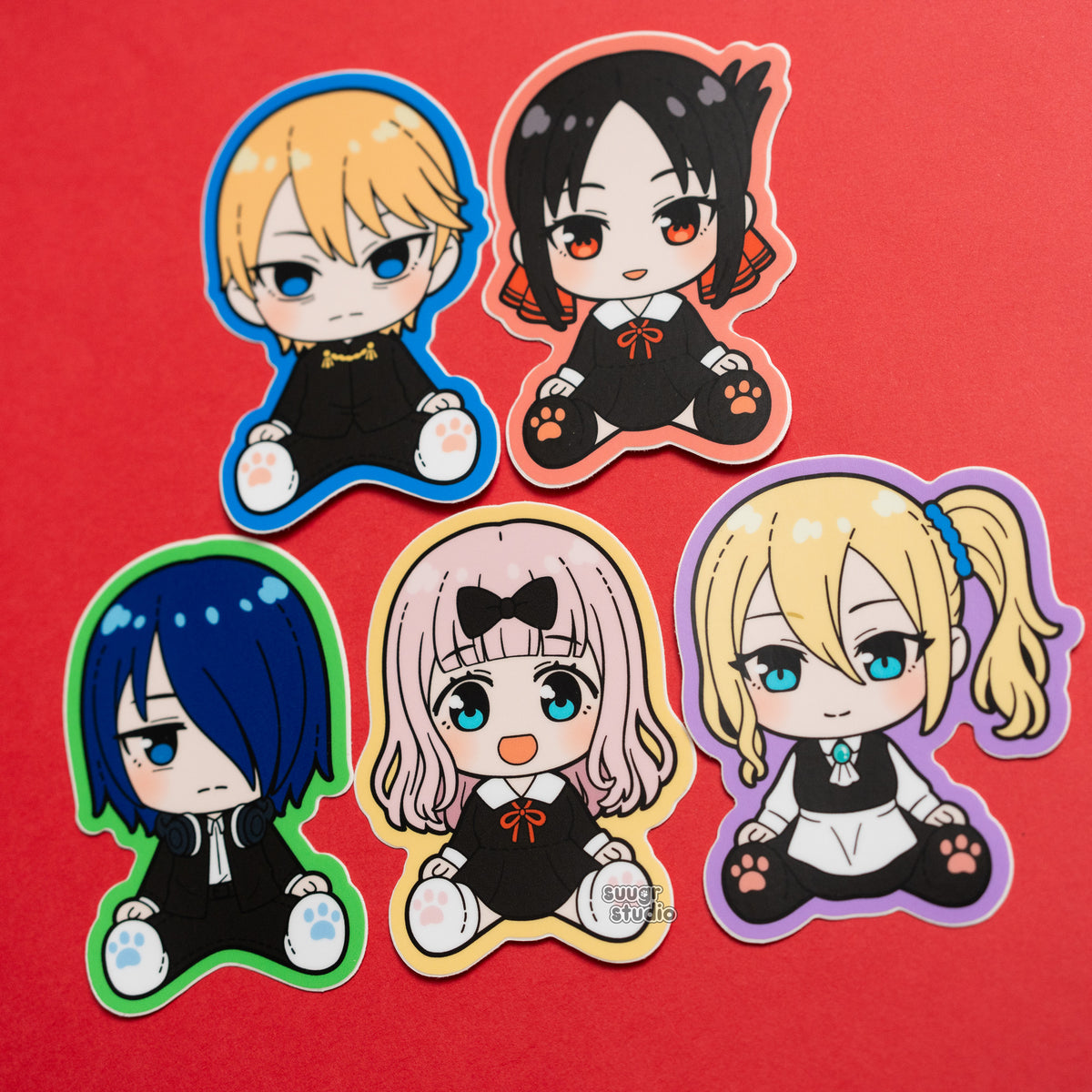 Romantic Student Council Plush Vinyl Stickers – Suugr Studio